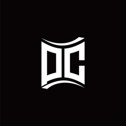 Dc initial letter logo design modern template Vector Image