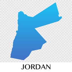 Jordan political map of administrative divisions Vector Image