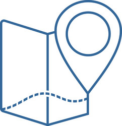 Travel point flat icon template design Royalty Free Vector