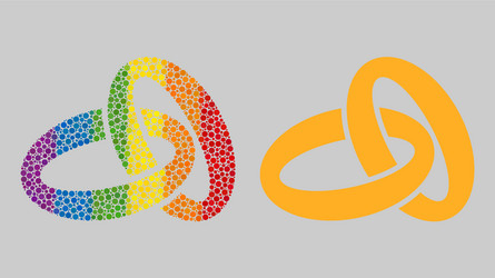 Rainbow Wedding Rings Vector Images (over 230)