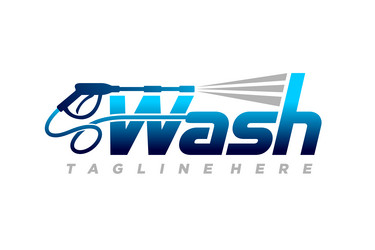 Truck wash logo clean Royalty Free Vector Image