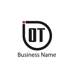 Initial letter ot logo template design Royalty Free Vector