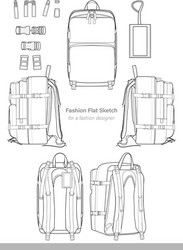 Backpack Template Vector Images (over 8,500)