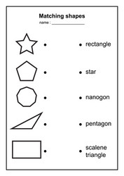 Geometry shape matching game educational Vector Image