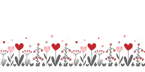 Valentine border Royalty Free Vector Image - VectorStock