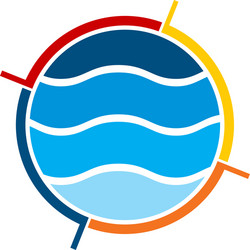 Water solution logo design template Royalty Free Vector