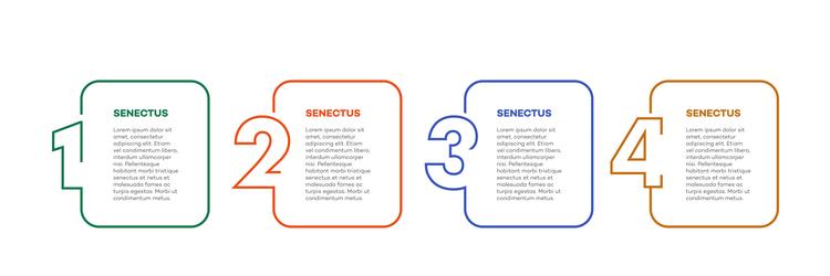 Infographic template timeline process 4 Royalty Free Vector