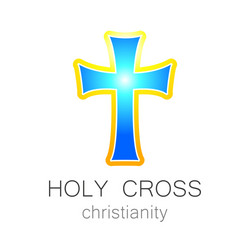 Christian sports logo cup and holy spirit Vector Image