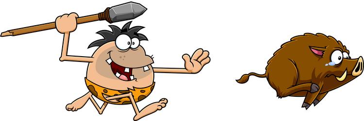 Caveman Hunting Vector Images (over 1,600)
