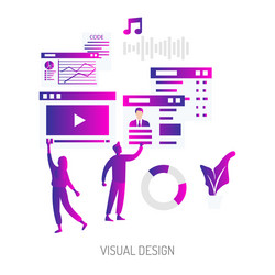 Visual design conceptual Royalty Free Vector Image