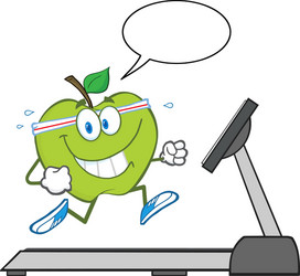 Apple cartoon Royalty Free Vector Image - VectorStock