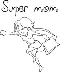 Hand draw mother day style design Royalty Free Vector Image