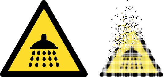 Disappearing pixelated and original radioactivity Vector Image Disappearing pixelated and original radioactivity Vector Image