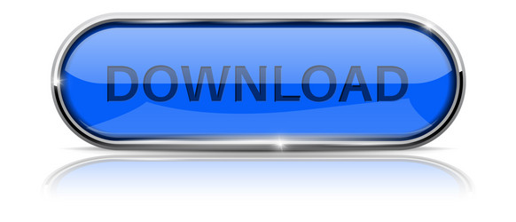 Blue download web button Royalty Free Vector Image