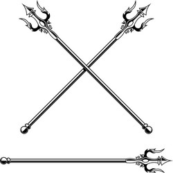 Two tridents Royalty Free Vector Image - VectorStock