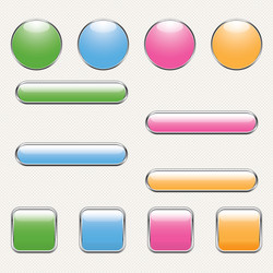 Blank web buttons Royalty Free Vector Image - VectorStock