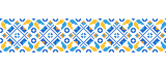 Ukrainian embroidery pattern for textile Vector Image