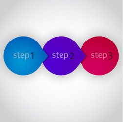 Colorful step by design Royalty Free Vector Image