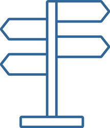 Set signpost logo design template outdoor logo Vector Image