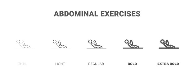 Arms extender icon thin regular bold and more Vector Image