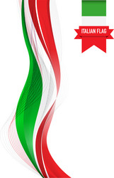 Italian flag Royalty Free Vector Image - VectorStock
