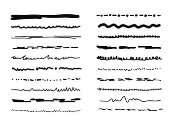 Bullet journal hand-drawn elements for notebook Vector Image