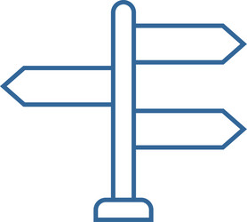 Set signpost logo design template outdoor logo Vector Image