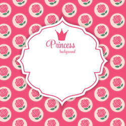 Princess seamless pattern background Royalty Free Vector
