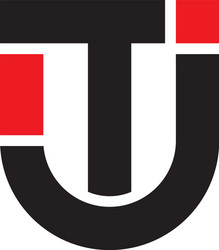 Letter yc geometric linked simple line logo Vector Image