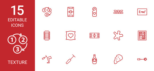 Texture icons Royalty Free Vector Image - VectorStock