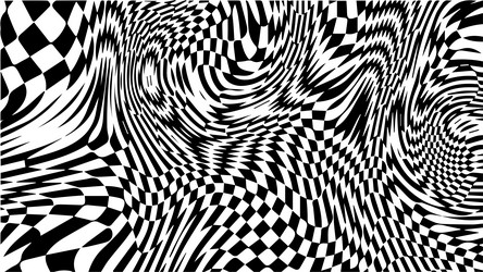 Black and white chess wave pattern checker board Vector Image