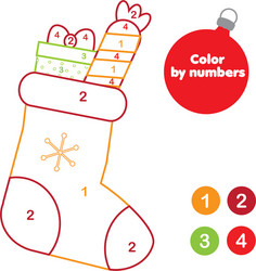 Christmas Stocking Coloring Page Vector Images (over 230)