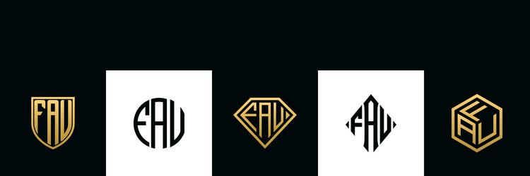 Initial letters isd logo designs bundle Royalty Free Vector