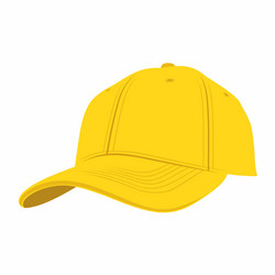 Yellow baseball cap icon Royalty Free Vector Image