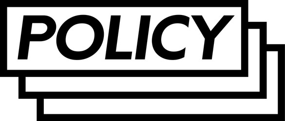 Policy stamp on white Royalty Free Vector Image