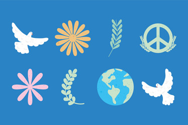 Peace Flowers Vector Images (over 13,000)