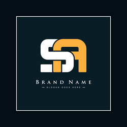 Initial letter sc logo template design Royalty Free Vector