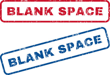 Empty space rubber stamp Royalty Free Vector Image