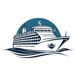 Ocean Liner Cruise Ship Royalty Free Vector Image