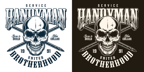 Skull Handyman Vector Images (over 110)