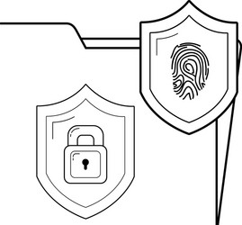 Security system cartoon Royalty Free Vector Image