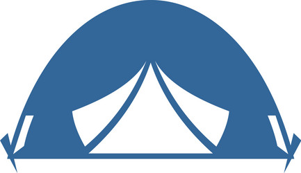 Tent logo design template outdoor logo design Vector Image