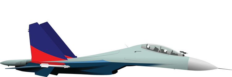Eurofighter typhoon fighter jet Royalty Free Vector Image