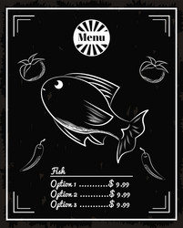 Menu restaurant items Royalty Free Vector Image