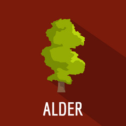 Birch leaf icon flat style Royalty Free Vector Image