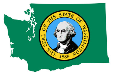 Map with national flag Royalty Free Vector Image