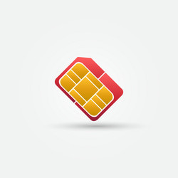 5g sim card icon information for service Vector Image