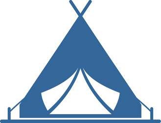 Tent logo design template outdoor logo design Vector Image