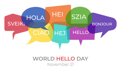 World Hello Day Vector Images (over 390)