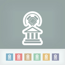 Legal agreement icon Royalty Free Vector Image